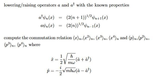 Solved 1. Consider the quantum mechanical simple harmonic | Chegg.com