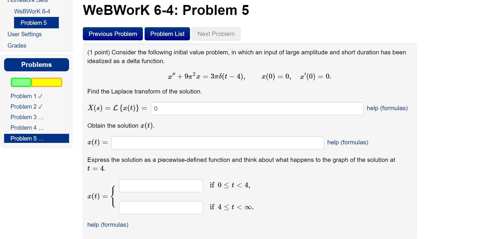 Solved WebWork 6-4 WebWork 6-4: Problem 5 Problem 5 User | Chegg.com Solved WebWork 6-4 WebWork 6-4: Problem 5 Problem 5 User | Chegg.com