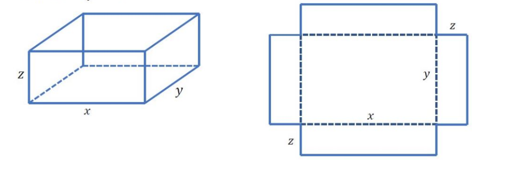 Solved An open, rectangular box, ie without a top lid, has | Chegg.com