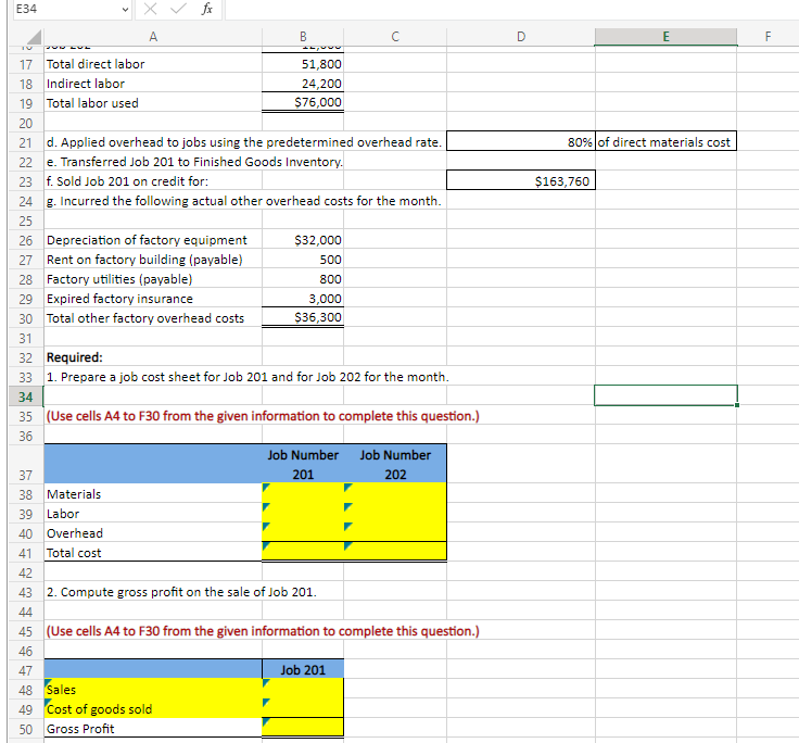 Solved A company that uses job order costing reports the | Chegg.com