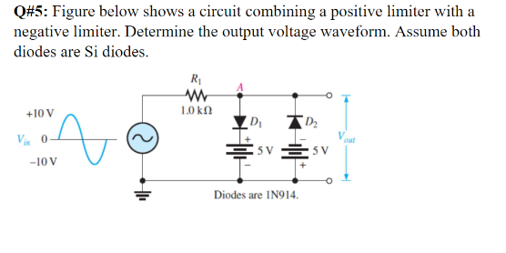 Solved Q\#5: Figure below shows a circuit combining a | Chegg.com