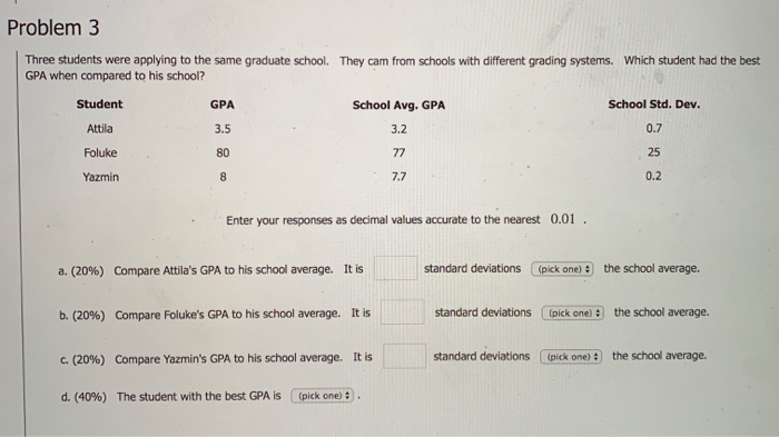 Solved Problem 3 Three students were applying to the same | Chegg.com