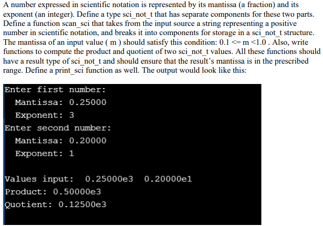 Solved A number expressed in scientific notation is | Chegg.com