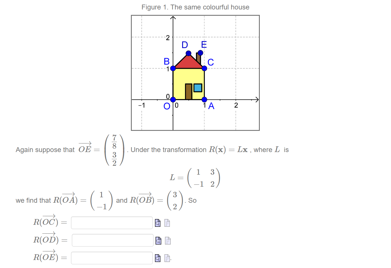 Solved Figure 1. A colourful house Suppose OE=(8723). Under | Chegg.com