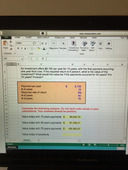 Solved Home Nsert Page Layout Formulas Daa Revew Vew Sign 