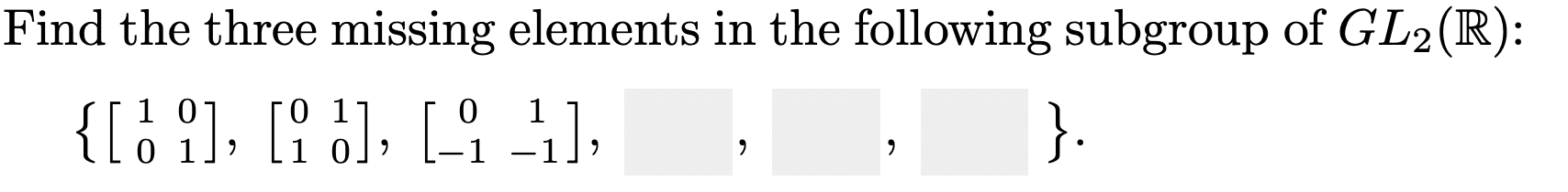 Solved How many elements of each order does this group | Chegg.com