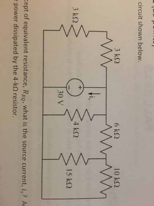 Solved Using the concept of equivalent resistance,Req, what | Chegg.com