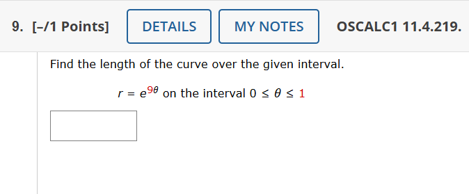 Solved Find the length of the curve over the given | Chegg.com