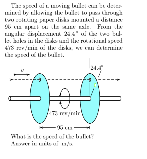 Solved The speed of a moving bullet can be determined by | Chegg.com