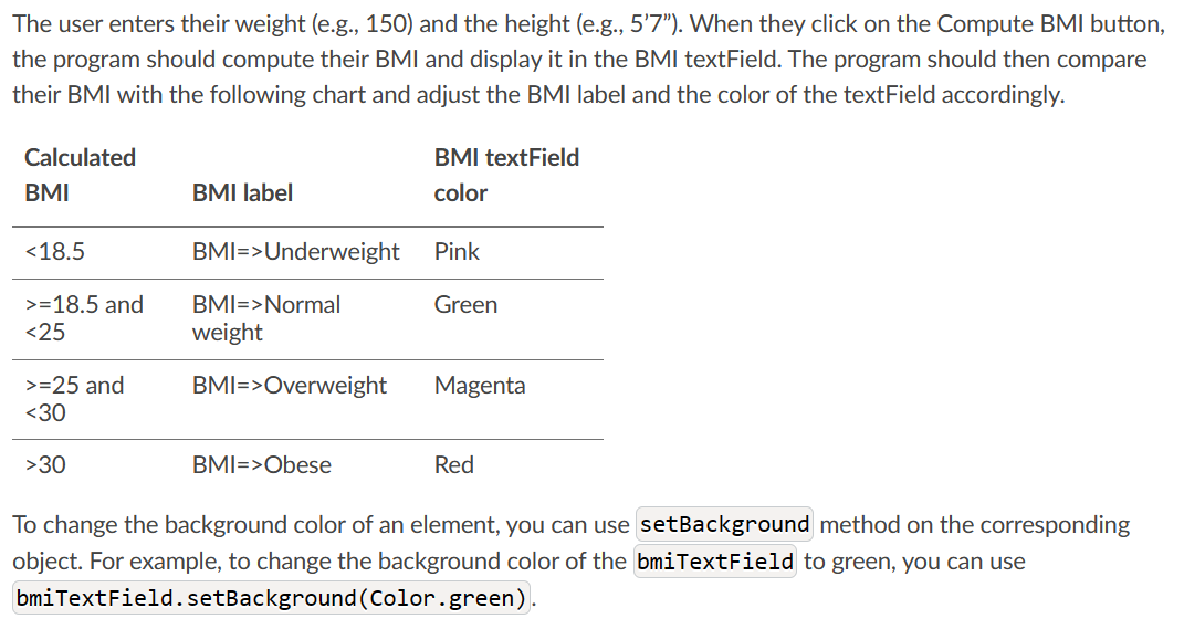 Solved In This Assignment You Will Implement A Body Mass 