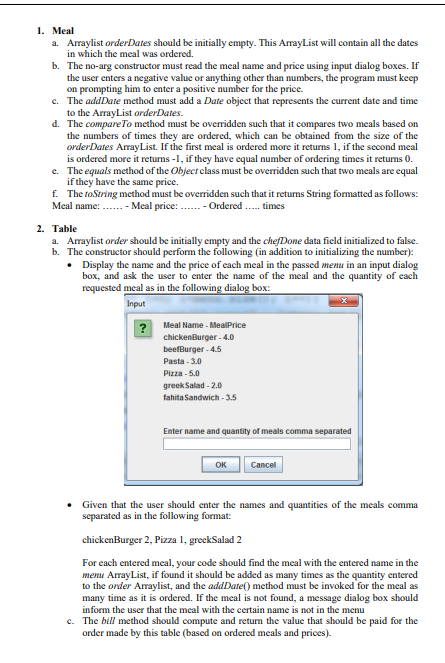 Solved → Write a JAVA program to build an appropriate | Chegg.com