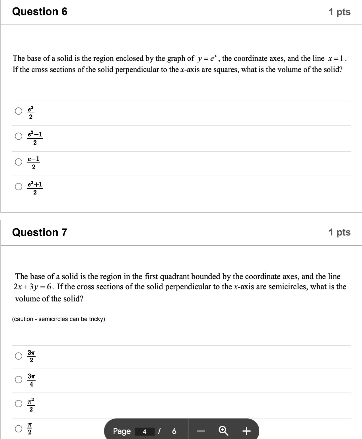 Solved The base of a solid is the region enclosed by the | Chegg.com