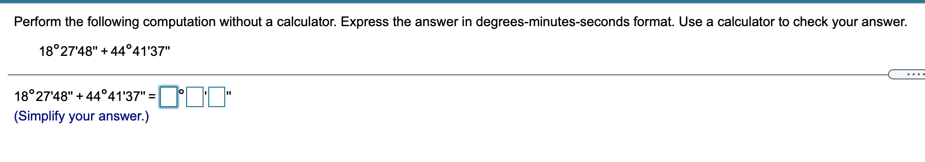 Solved Perform the following computation without a | Chegg.com
