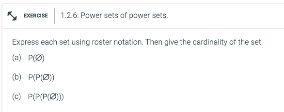 Solved Express each set using roster notation. Then give the | Chegg.com