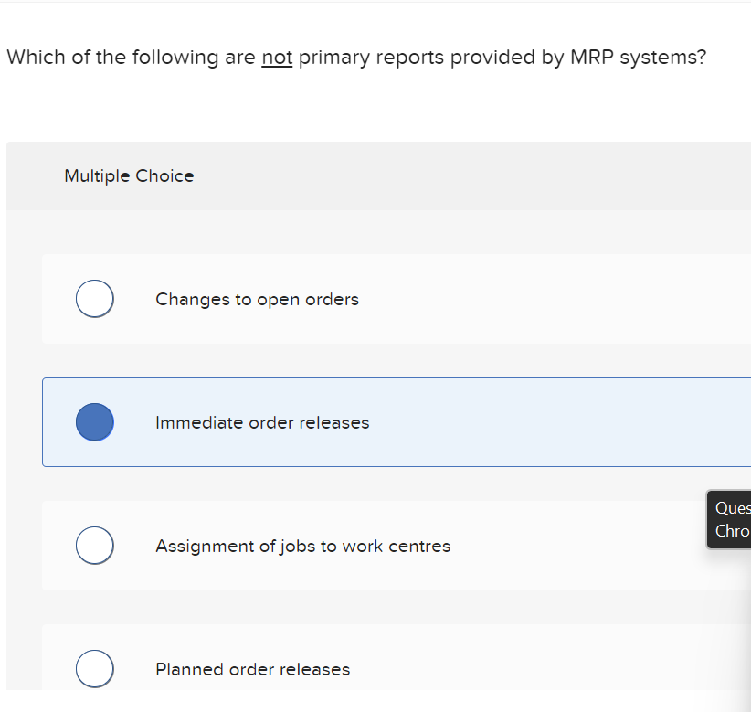 Solved Which of the following are not primary reports | Chegg.com