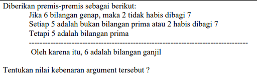 Solved Diberikan premis-premis sebagai berikut: Jika 6 | Chegg.com