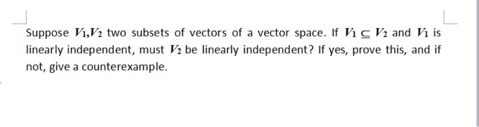 Solved Linear Algebra problem Please solve this | Chegg.com