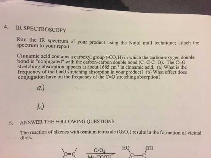 Solved Please help answer question 4 (a & b). The IR | Chegg.com