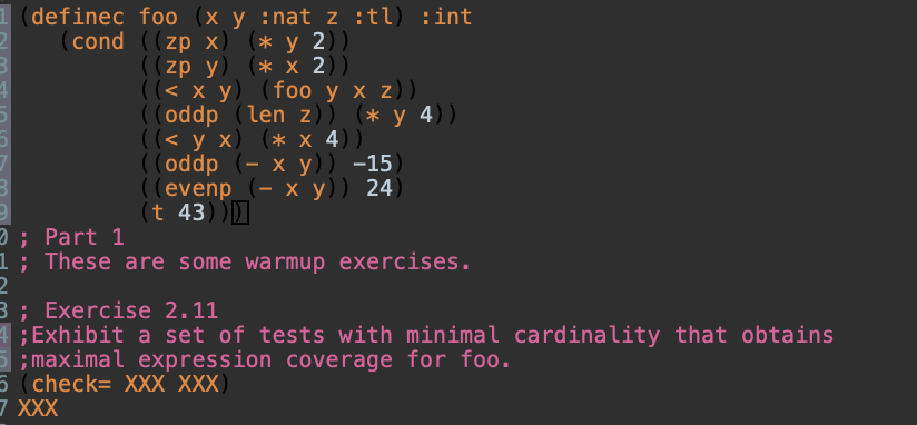 Solved (definec foo (x y :nat z :tl) ﻿:int ﻿ (cond ((zp | Chegg.com