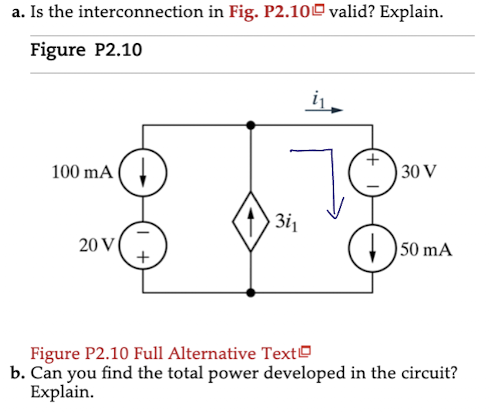 Solved a. Is the interconnection in Fig. P2.10 valid? | Chegg.com