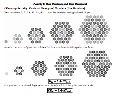 [04] Hex Numbers and Star Numbers Use colored chips | Chegg.com