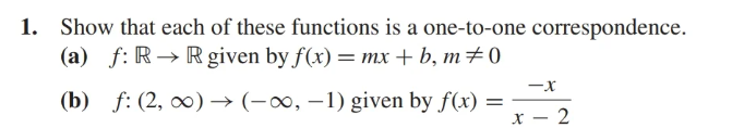 Solved For 1(a)(b), proving bijectivity using two methods: | Chegg.com