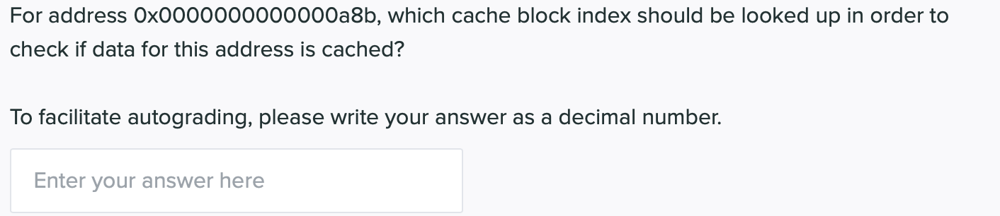 Solved For a direct-mapped cache design with 64-bit address, | Chegg.com