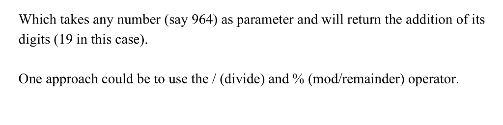 Solved 3. How do you implement the method: int addDigits(int | Chegg.com