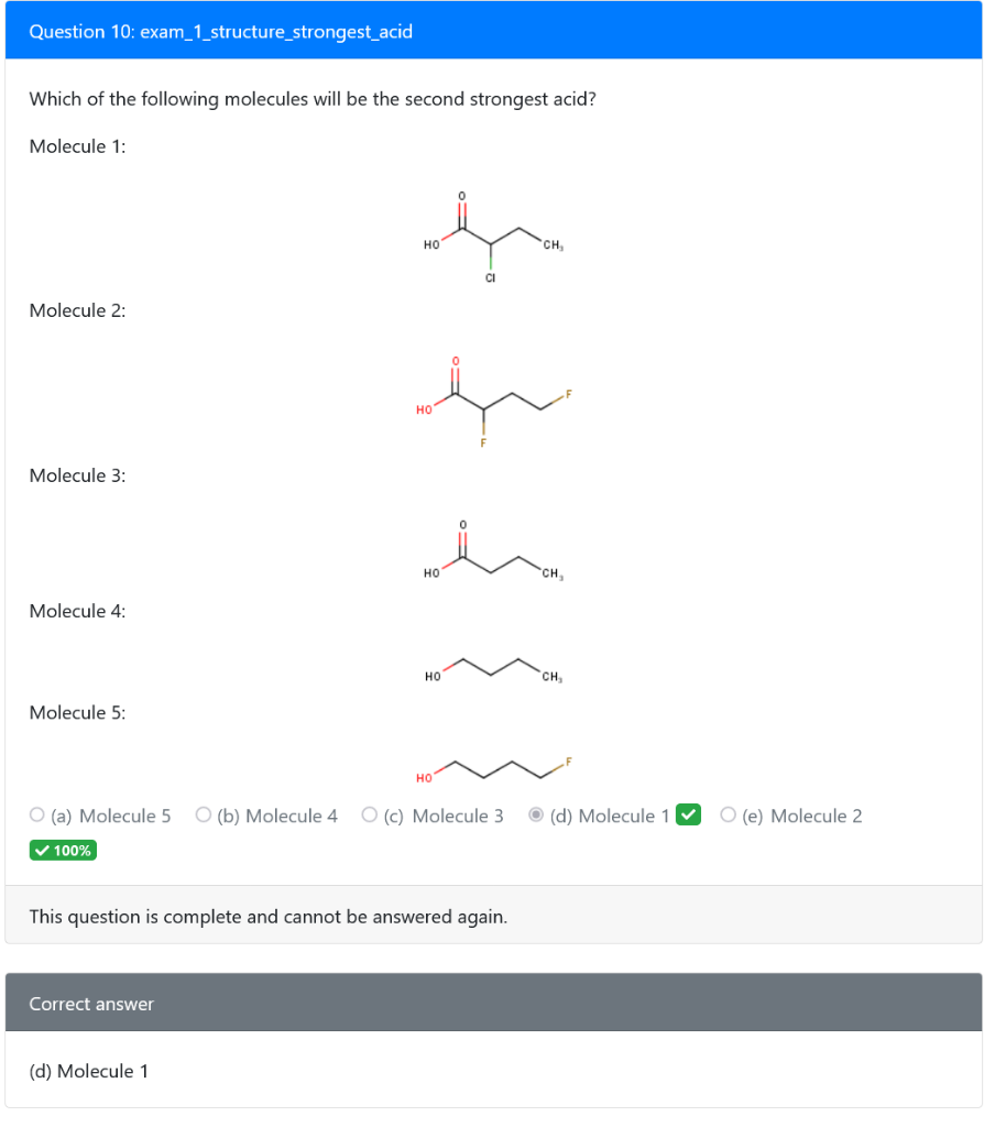 Solved Question 10: exam_1_structure_strongest_acid Which of | Chegg.com