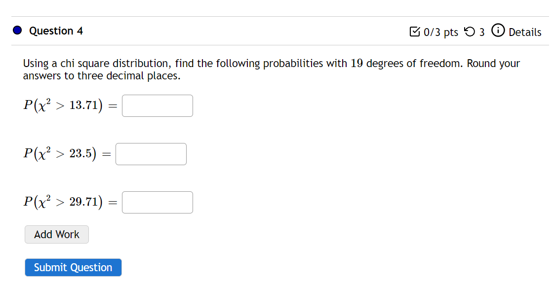 Solved Using a chi square distribution, find the following | Chegg.com