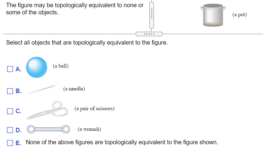 Solved The figure may be topologically equivalent to none or | Chegg.com