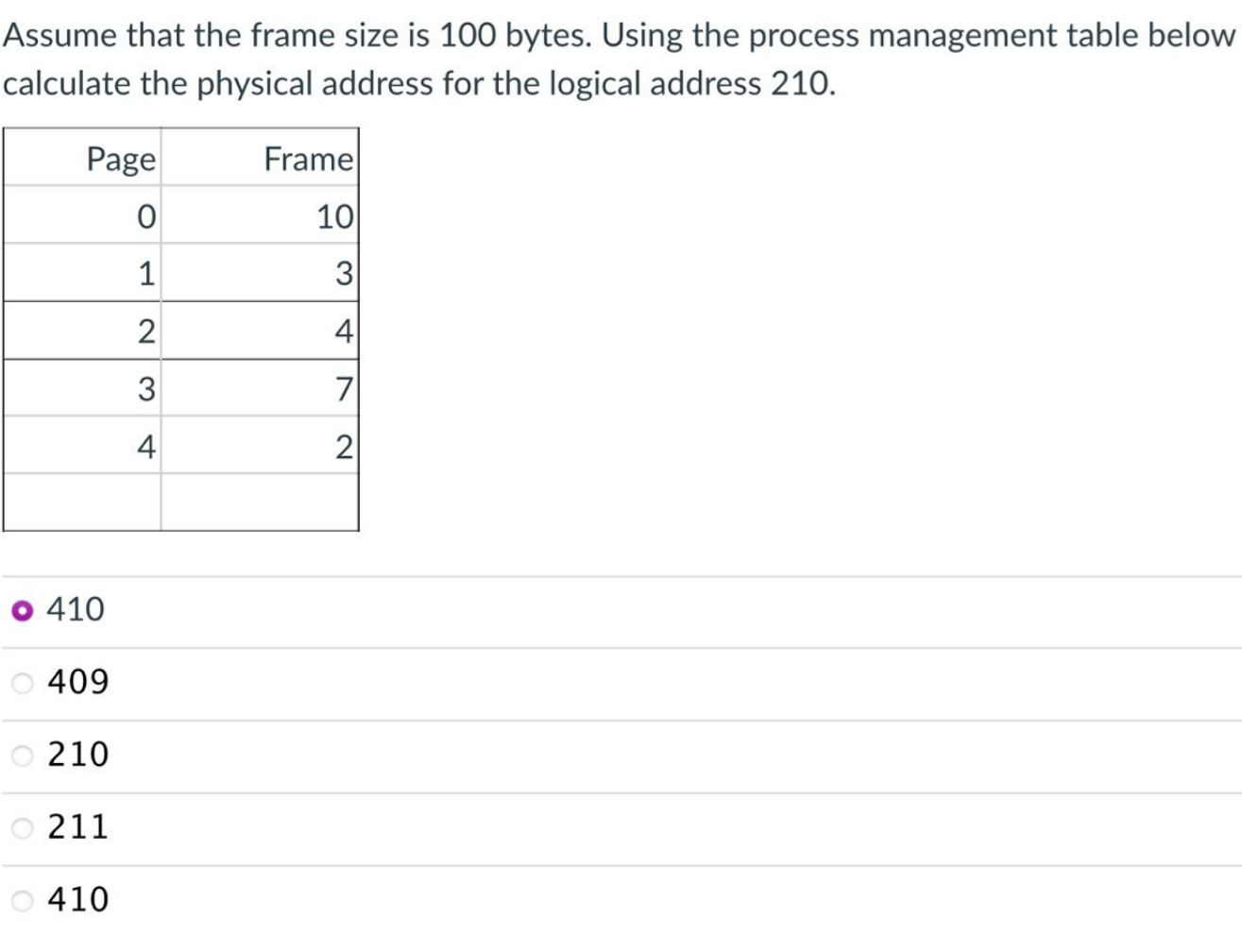 Solved Assume that the frame size is 100 bytes. Using the | Chegg.com