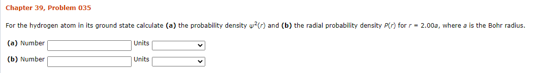 Solved For the hydrogen atom in its ground state calculate | Chegg.com