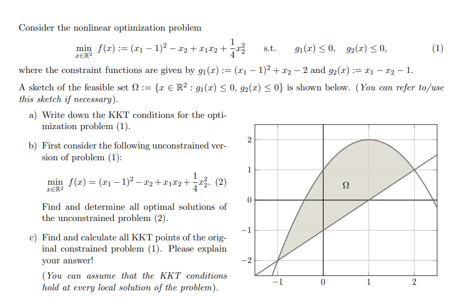 1 4 s.t. . Consider the nonlinear optimization | Chegg.com