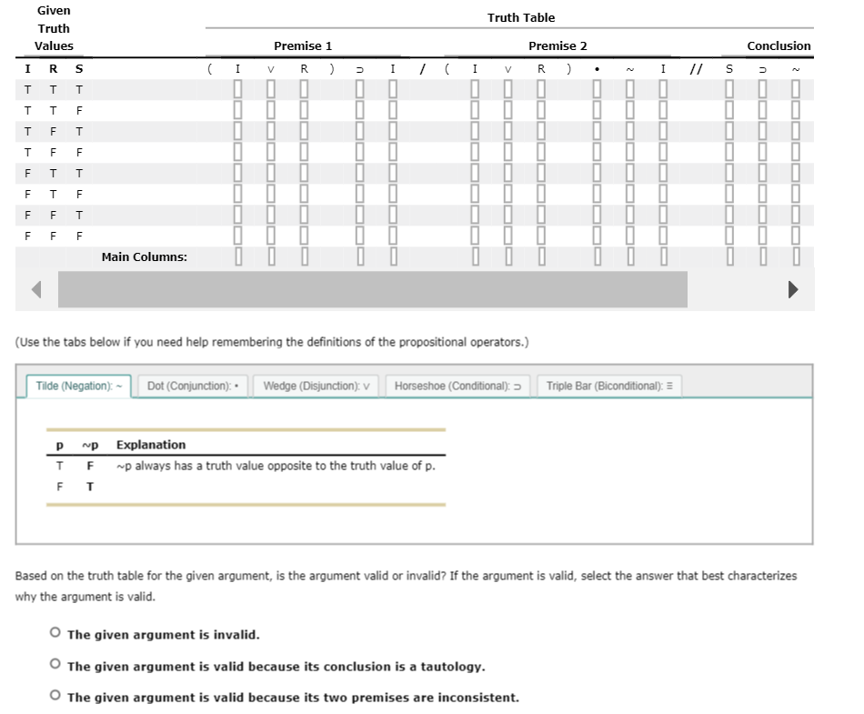 Solved In a valid argument, it is impossible for the | Chegg.com