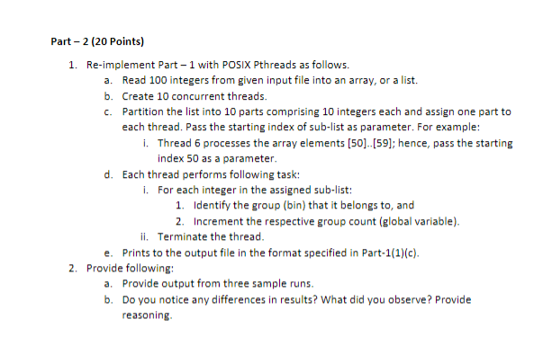 Solved Objectives: To learn the following: 1. Process/Thread | Chegg.com