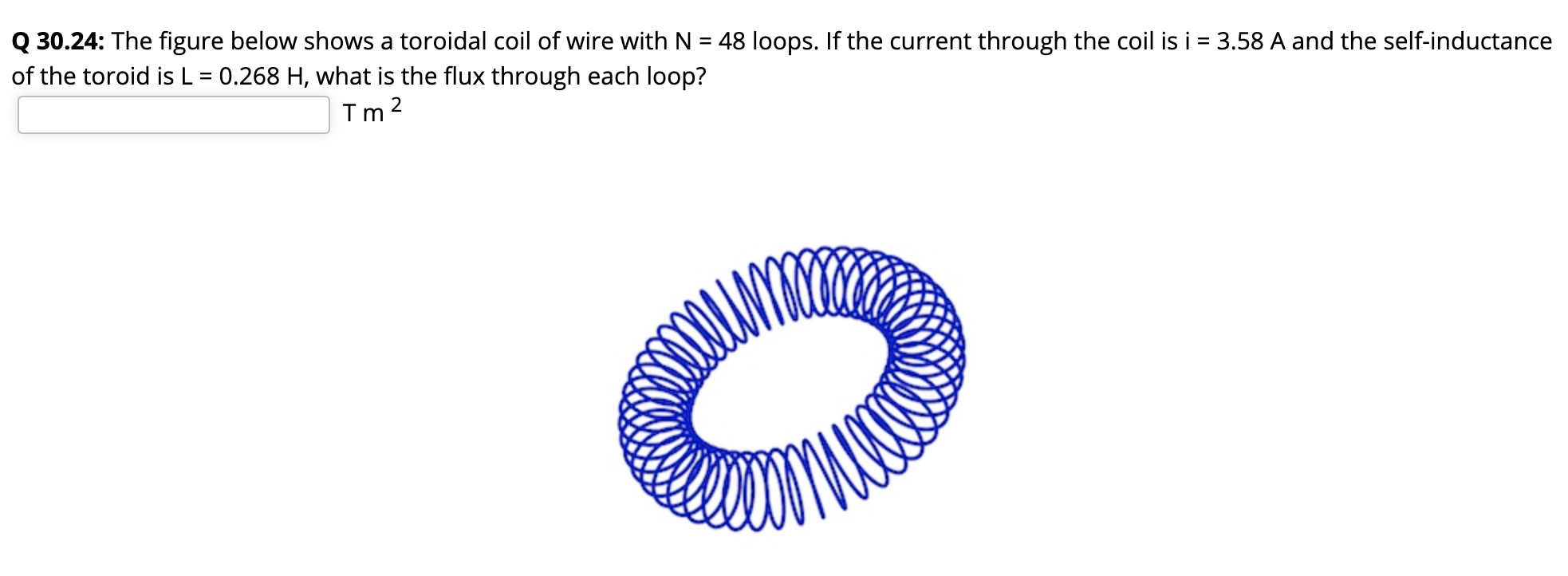 Solved The figure below shows a toroidal coil of wire with N | Chegg.com