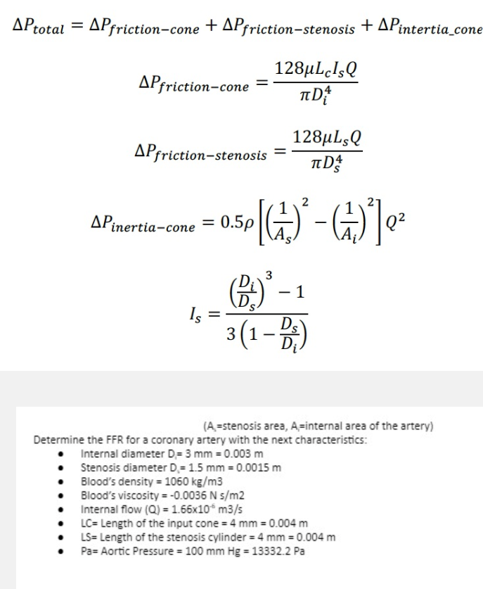 Solved The Fractional Flow Reserve (FFR) is a ratio of the | Chegg.com