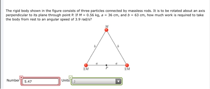 Solved The rigid body shown in the figure consists of three | Chegg.com