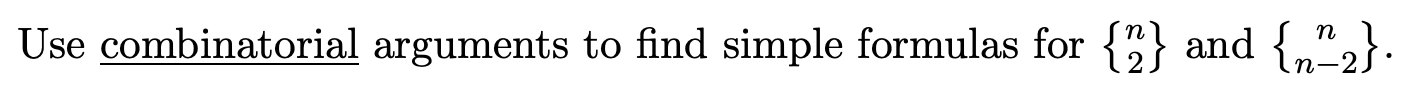 Solved Use combinatorial arguments to find simple formulas | Chegg.com