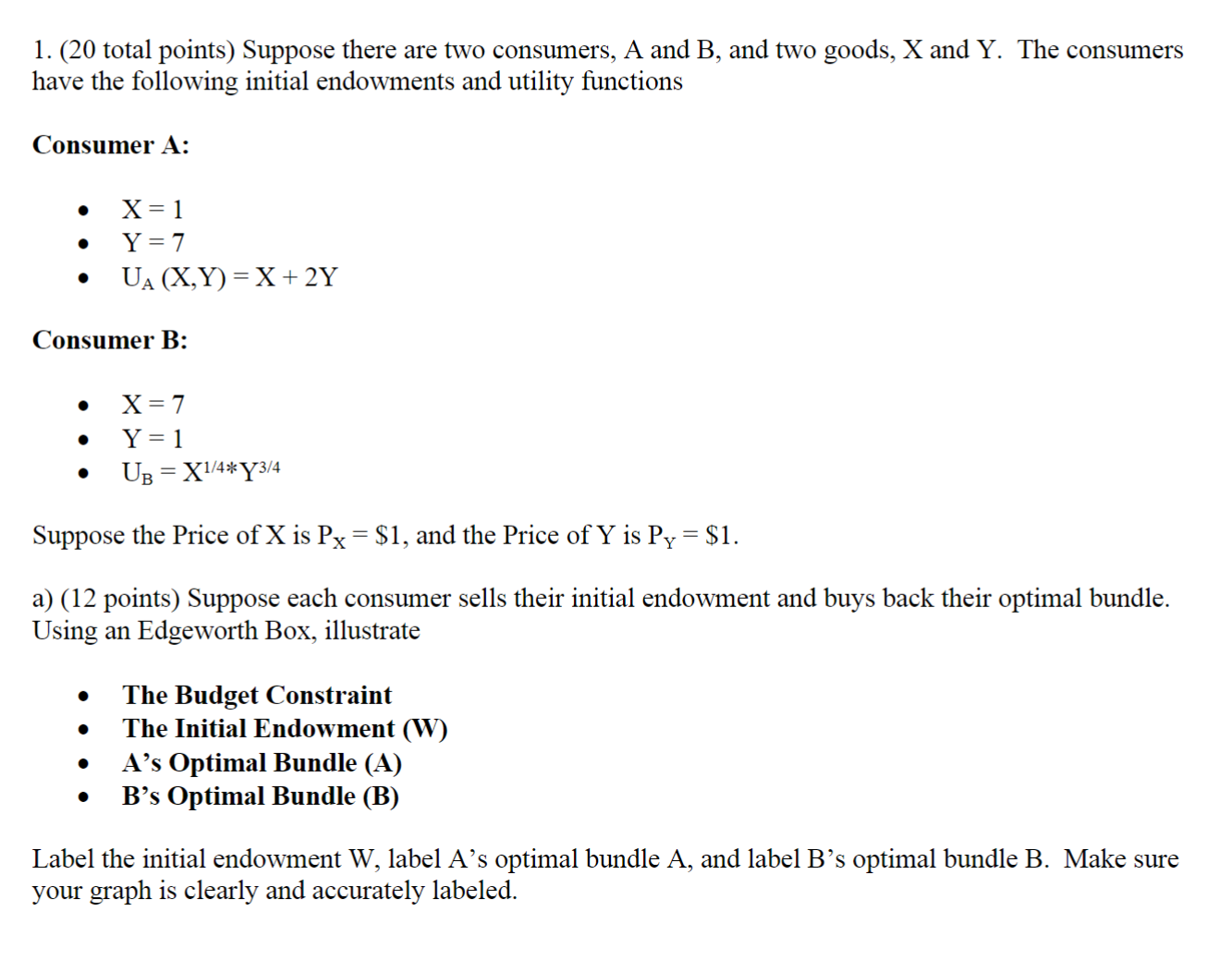 Solved (20 ﻿total points) ﻿Suppose there are two consumers, | Chegg.com