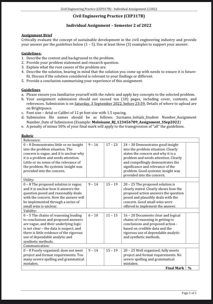 Solved Individual Assignment - Semester 2 of 2022 Assignment | Chegg.com