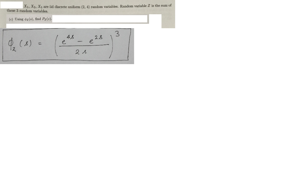 Solved Xi, X2, X3 are iid discrete uniform (2, 4) random | Chegg.com