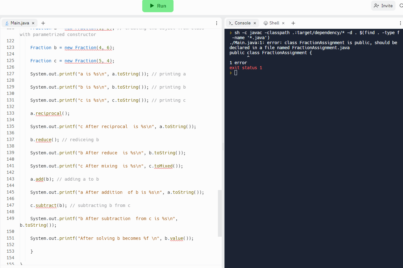 Solved This program actually doesn't work on Java. It shows | Chegg.com