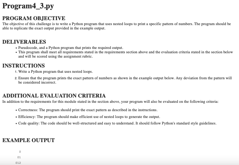 Solved Program4 3 Pyprogram Objectivethe Objective Of This