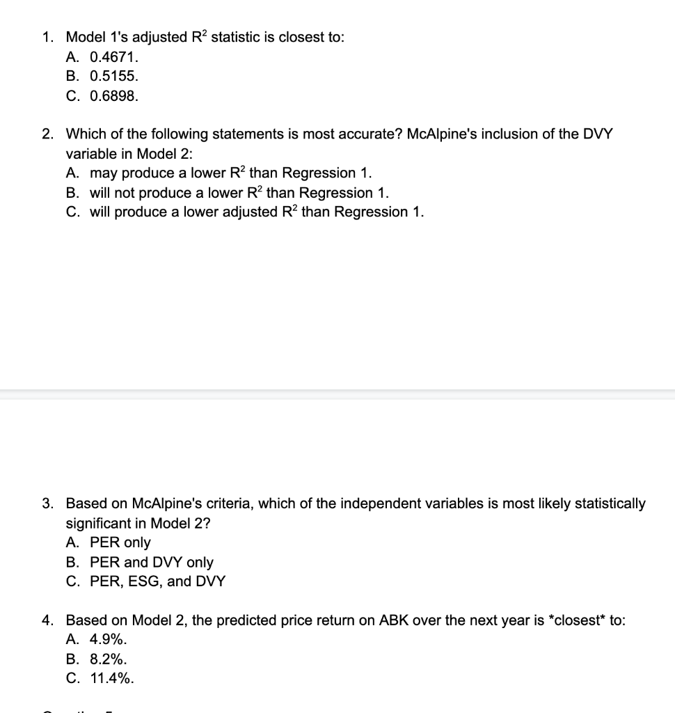 Solved Questions 1 - 4 Amanda McAlpine is an individual | Chegg.com