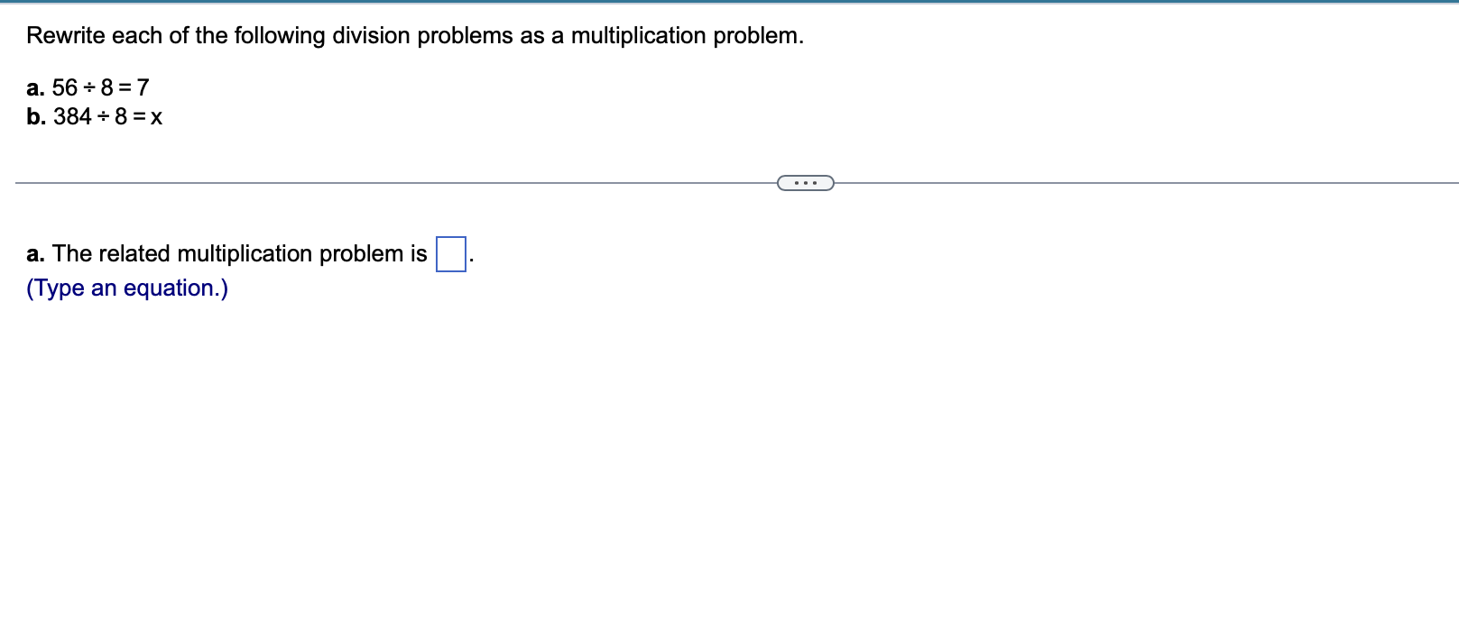Solved Rewrite each of the following division problems as a | Chegg.com