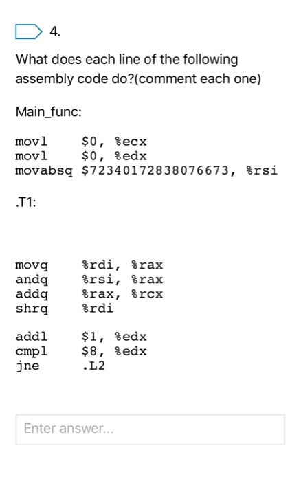 Solved Explain the meaning of Assembly language? Give an | Chegg.com