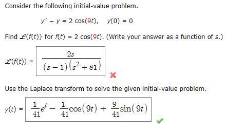 Solved Consider the following initial-value problem. y' - y | Chegg.com