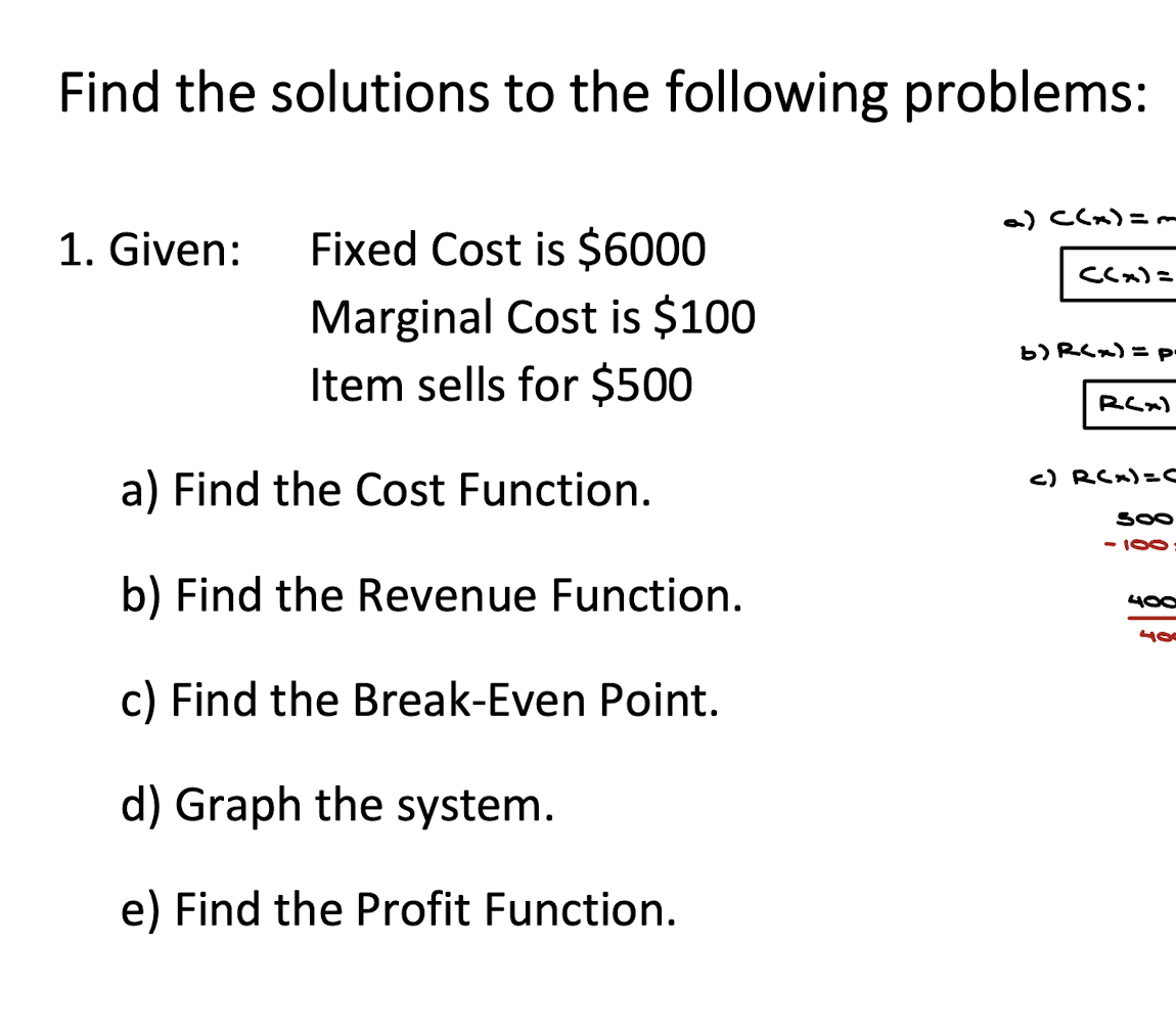 Find the solutions to the following problems:Given: | Chegg.com